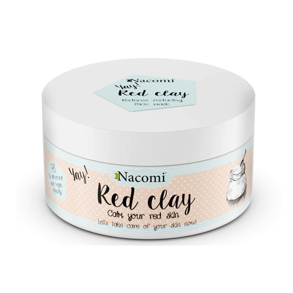 Nacomi Glinka czerwona 100 ml | Sklep hipoalergicznie24.pl